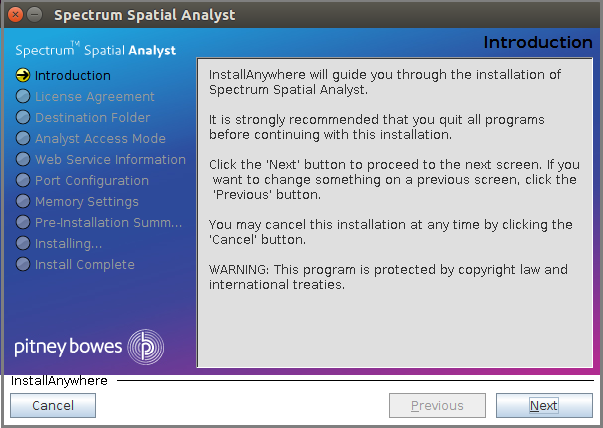 Installation through Wizard
