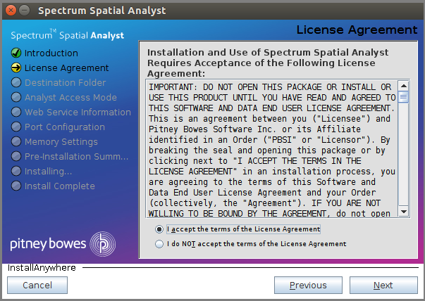 Installation through Wizard