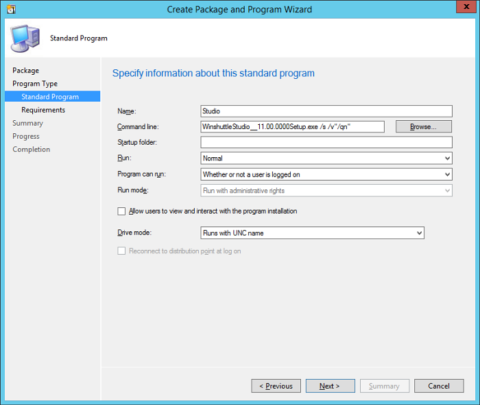 visual studio 2019 sccm deployment