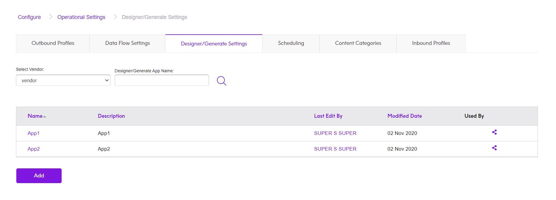 Working with EngageOne™ Generate applications