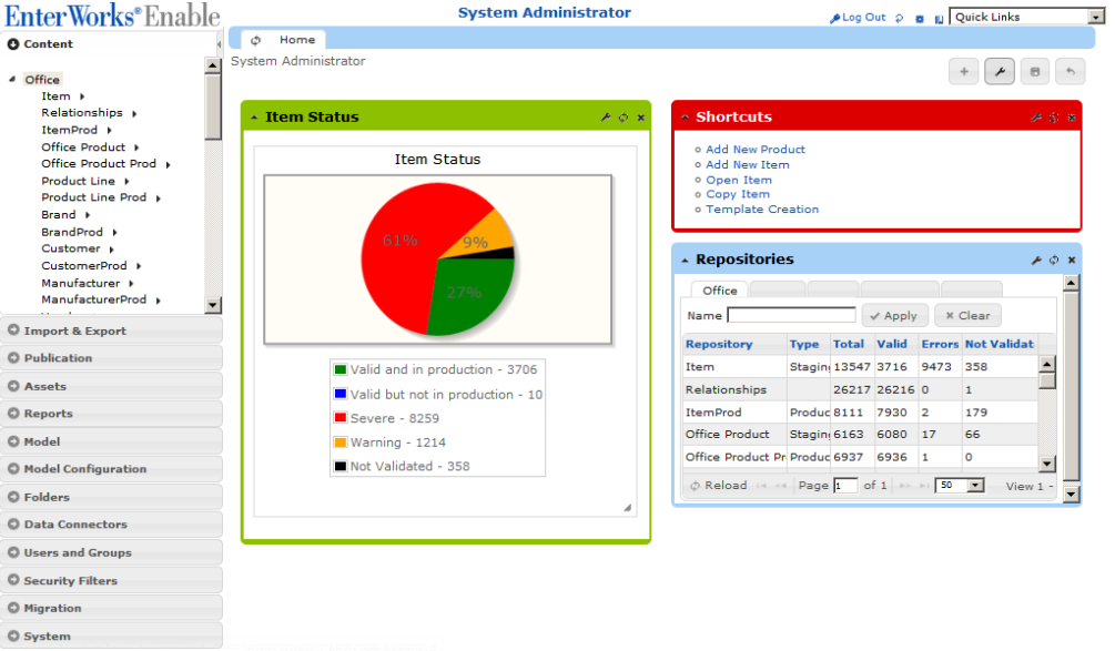 Logging into Enterworks Classic UI