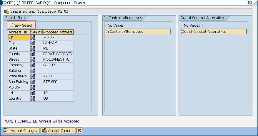Validating Address Components